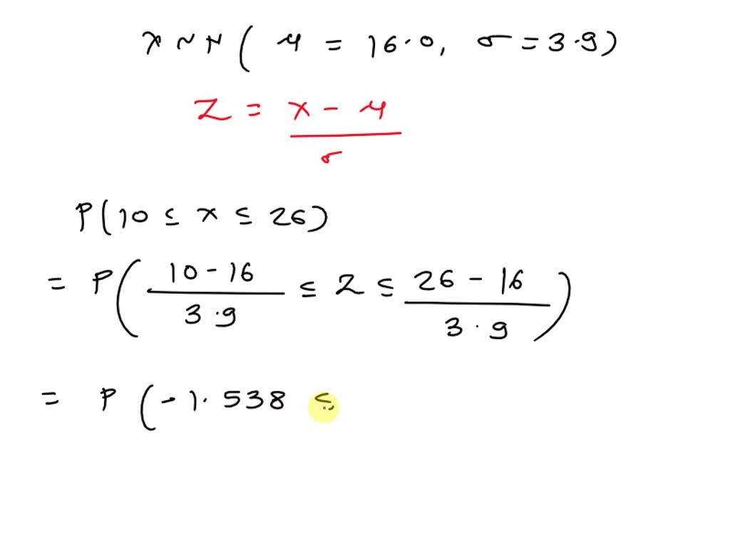 SOLVED: Assume that x has a normal distribution with the specified mean and standard deviation ...