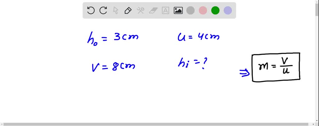 SOLVED: a 3cm high object is in from of a thin lens. the object ...