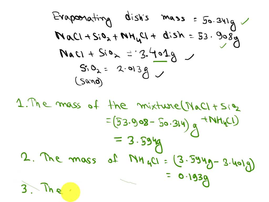 SOLVED: An experiment was conducted to separate the components of a solid-state mixture that ...