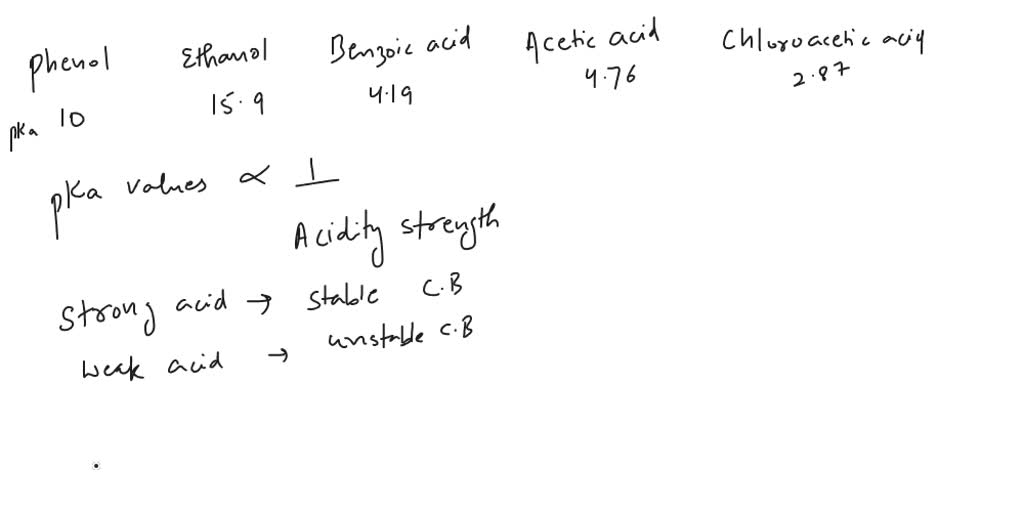 SOLVED: Organic Chemistry: please explain Estimate the pKa values of the following compounds ...