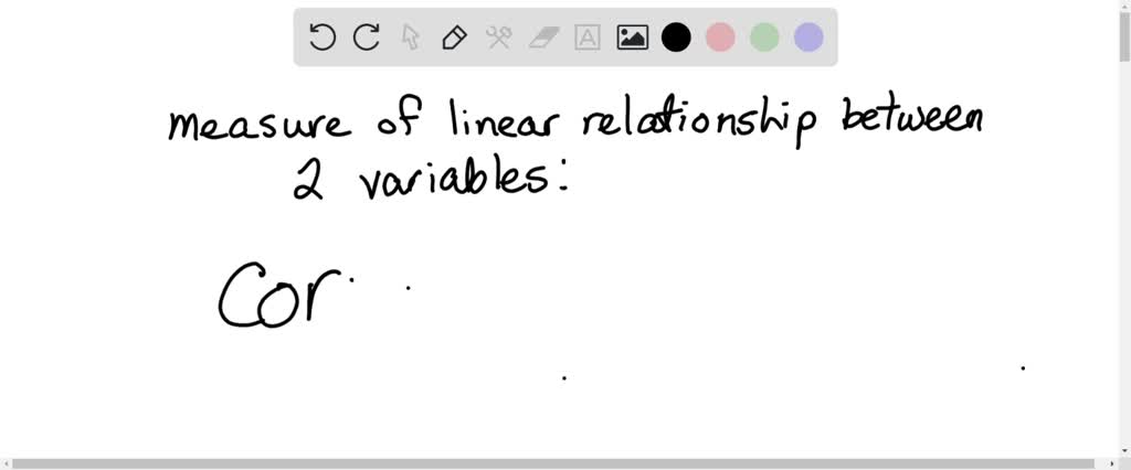 SOLVED: A measure of the strength of a linear relationship between two ...