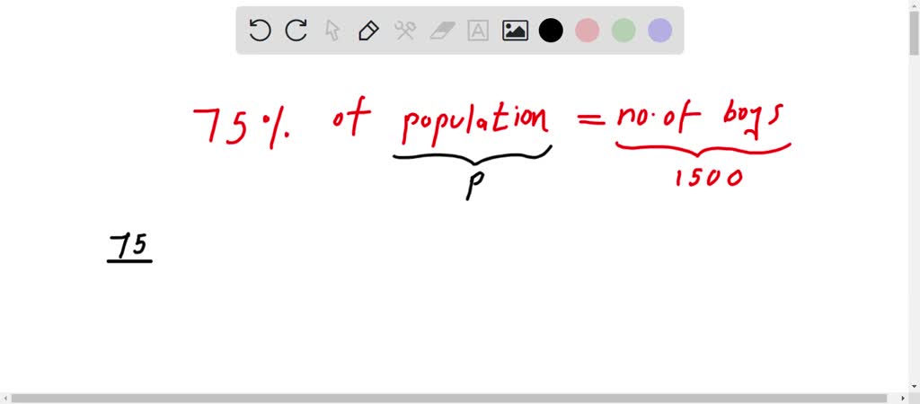 SOLVED: In a school there are 1500 boys and some are girls. If the ...