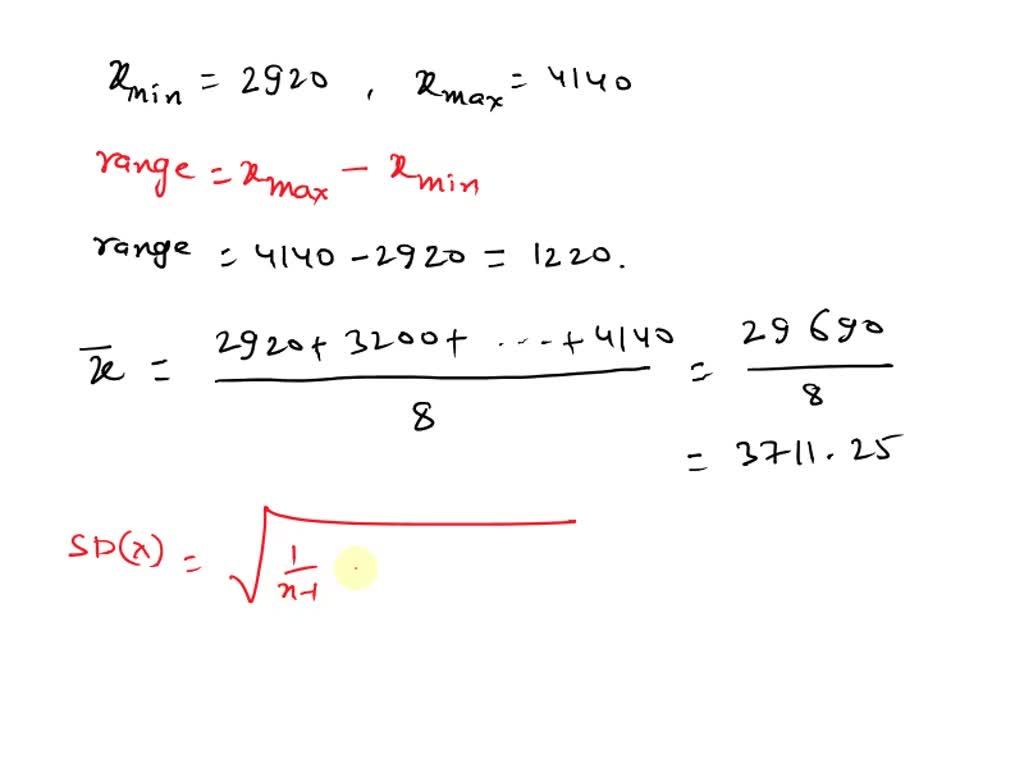 SOLVED: Compute the range and sample standard deviation for strength of ... SOLVED: Compute the range and sample standard deviation for strength of ...