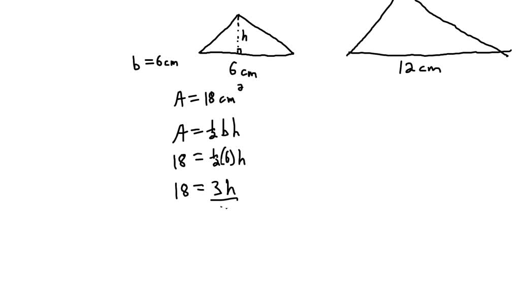 SOLVED: The corresponding sides of two similar triangles are 6 cm and ...
