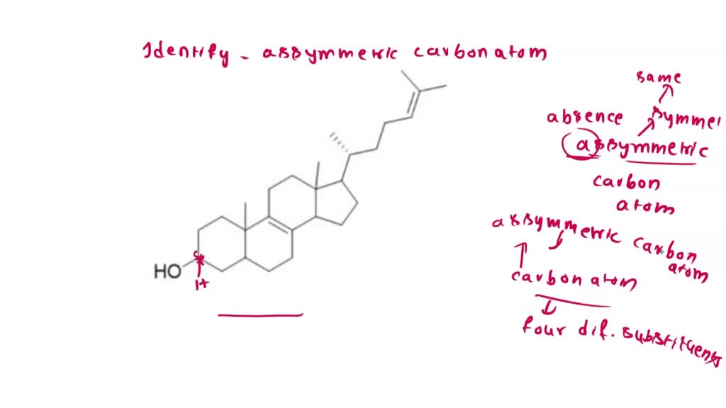 SOLVED: Identify all the asymmetric carbon atoms in the structure (10 ...