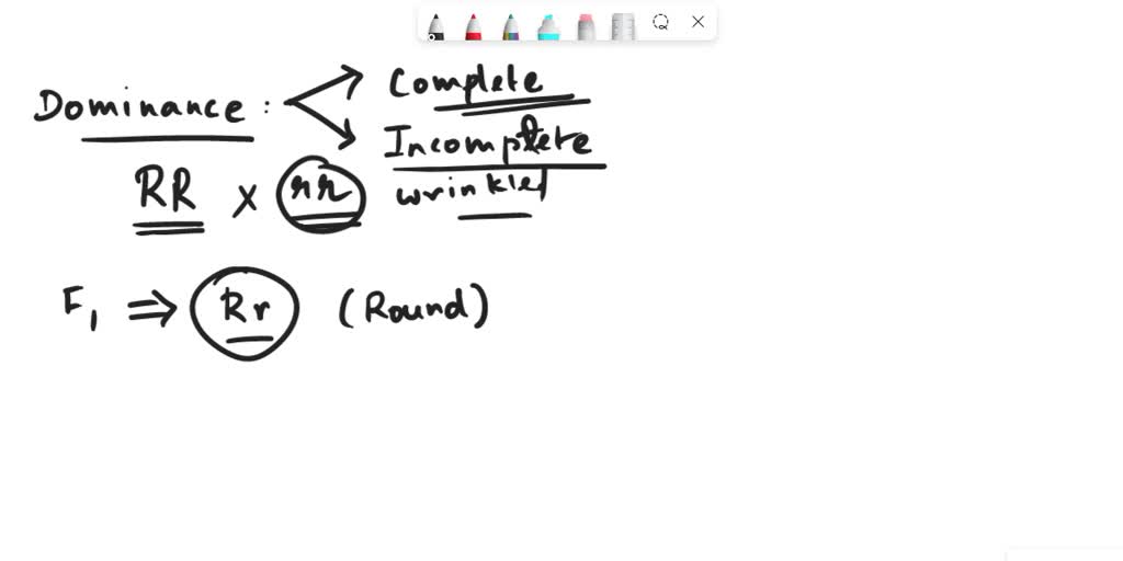 SOLVED: The Geno- and Phenotypes in F2 generation are not similar in ...