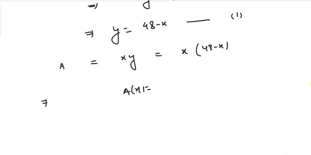 SOLVED: You have 96 feet of fencing to enclose a rectangular region ...