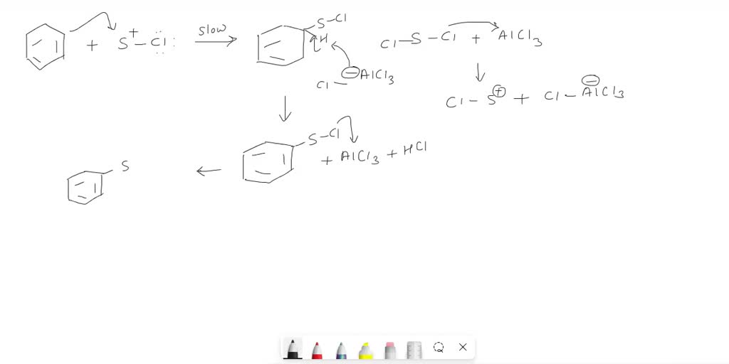 SOLVED: When benzene is treated with sulfur dichloride (SCl2) in the ...