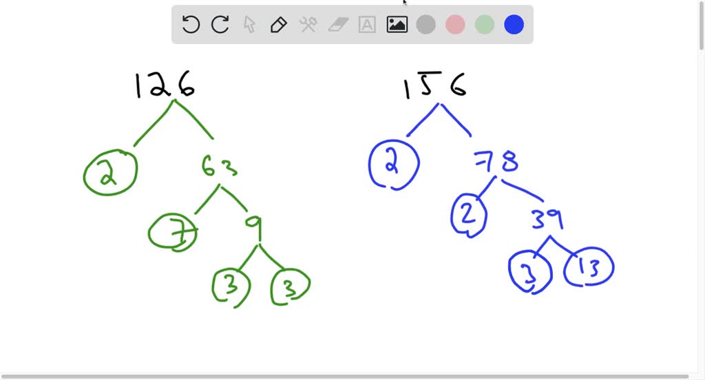 Solved Find The Hcf And Lcm Of 126 And 156 Using Prime Factorization Method Of Euclid Division