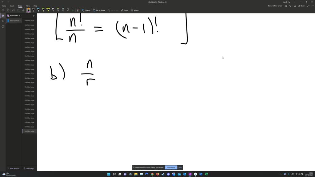 Solved 13 Expressing The Binomial Coefficients In Terms Of Factorials And Simplifying