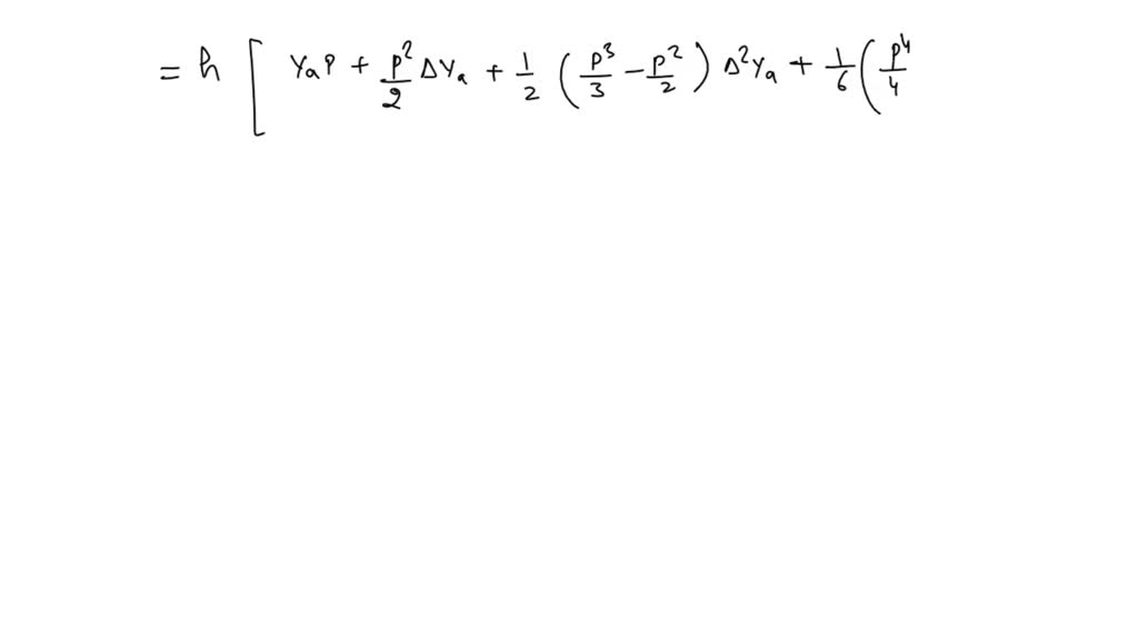 SOLVED: Problem 5. (10 marks) Construct an open Newton-Cotes formula in ...