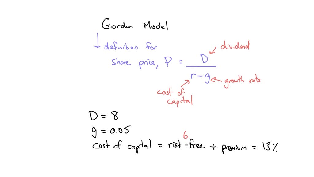 SOLVED: The Gordon model is also known as the a. constant dividend ...