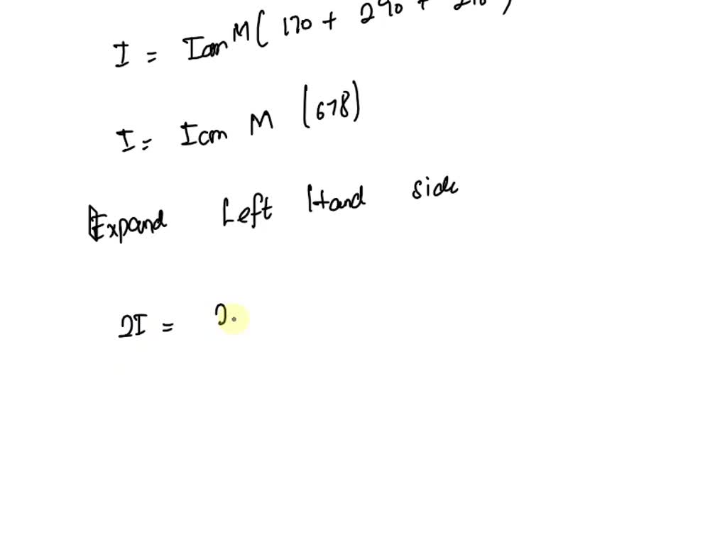 SOLVED: If Icm denotes the moment of inertia tensor of a rigid body of ...