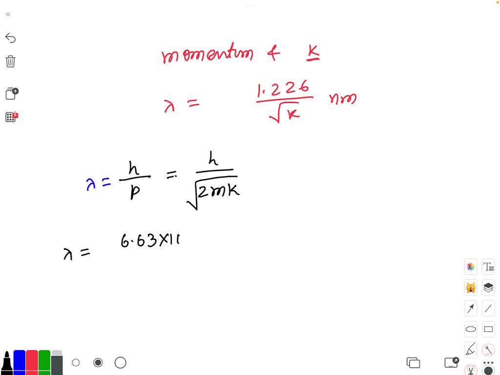 SOLVED: Using the classical equations for momentum and kinetic energy, show that an electron's ...