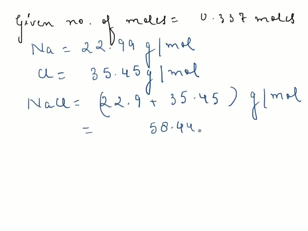 SOLVED: Sodium chloride, NaCl, contains 39% Na (sodium) and 61% Cl ...