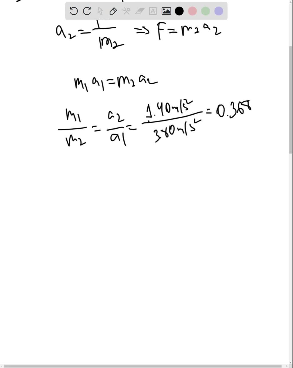 SOLVED Force F Applied To An Object Of Mass M1 Produces An SOLVED Force F Applied To An Object Of Mass M1 Produces An