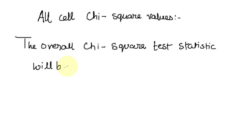 SOLVED: Question 3 20 pts The overall Chi-Square test statistic is ...