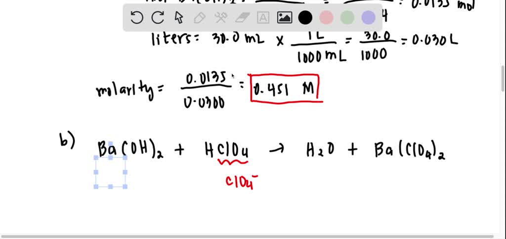SOLVED: Concentration / Equation SOLVED: Concentration / Equation