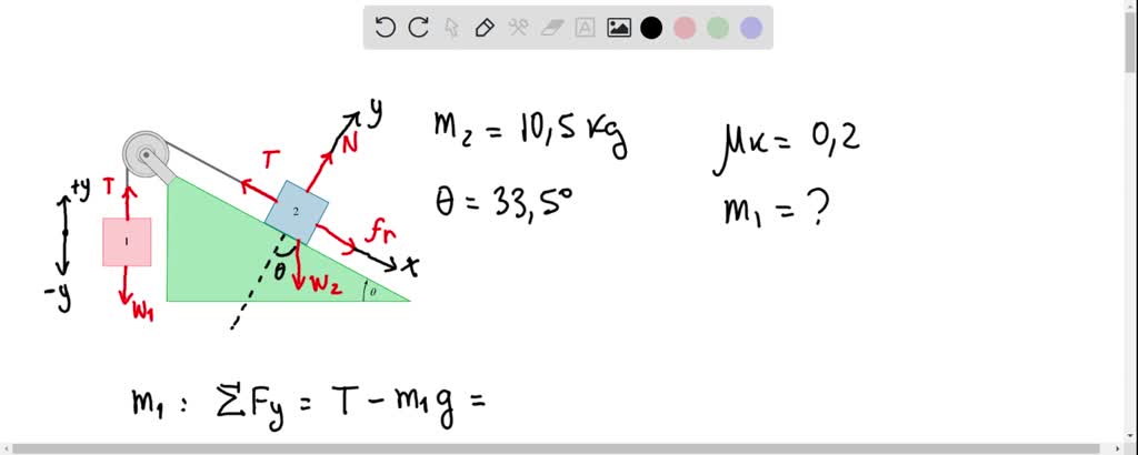 SOLVED: Two blocks are connected by a massless rope over a massless ...