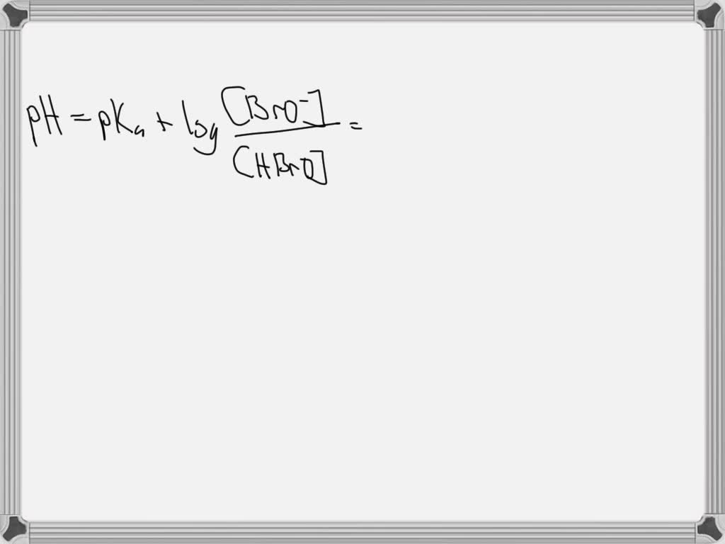 SOLVED: Texts: buffer pH Calculate the pH of a solution at 298K that is ...
