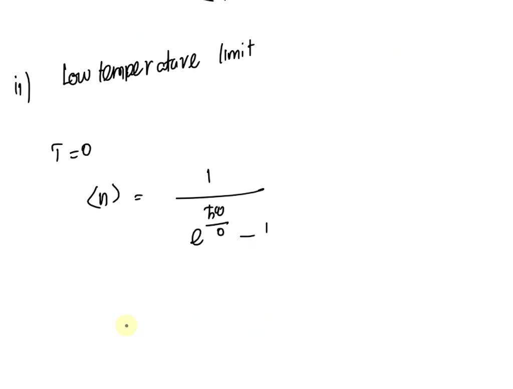 SOLVED: Using the average number of phonons (n) at temperature T is ...