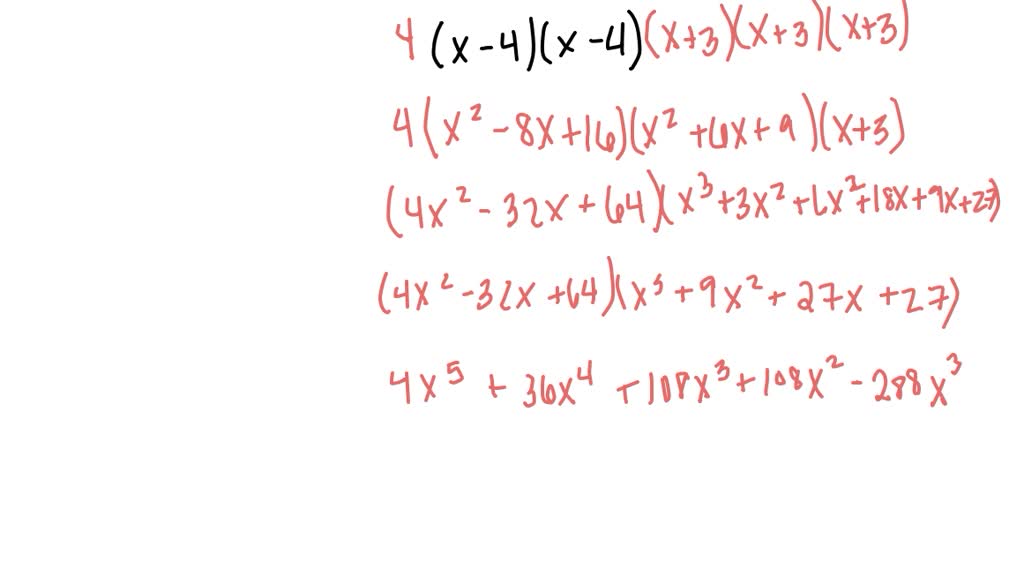 Construct A Polynomial Function With The Following Properties Fifth