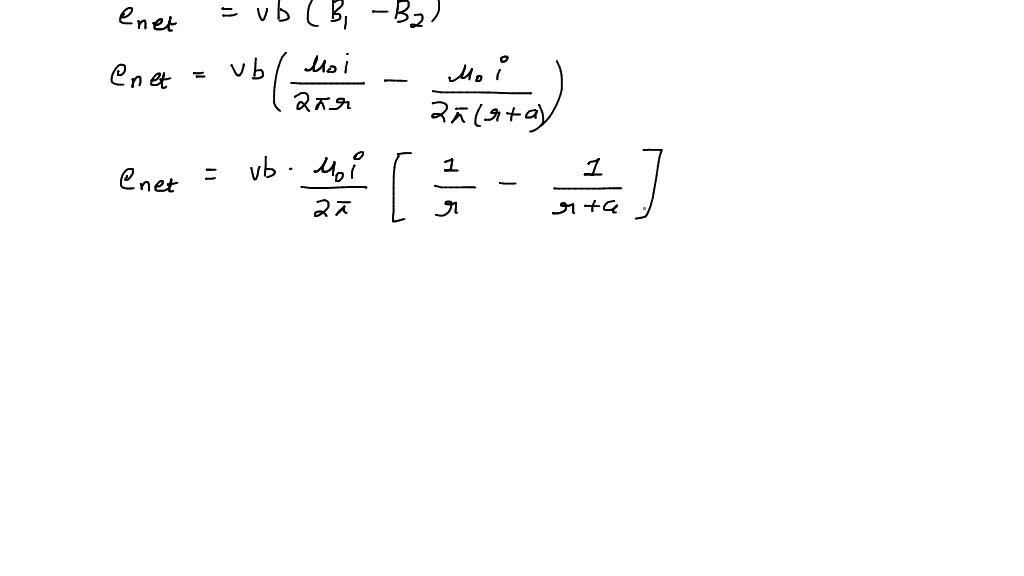 SOLVED: In the figure, the loop is being pulled to the right at a constant speed v. A constant ...