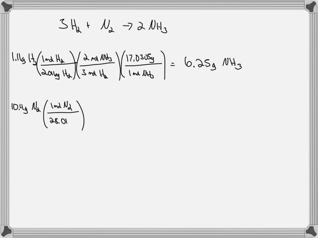 SOLVED: The Haber-Bosch process is a very important industrial process ...