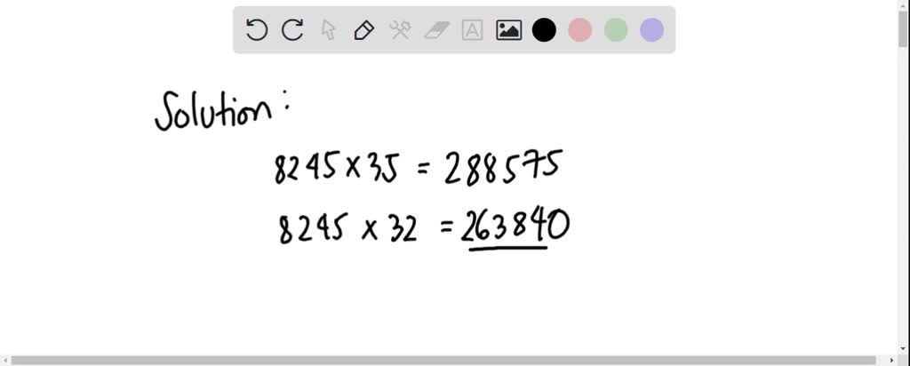 A student multiplied 8245 by 35 instead of 32. By how much was his ...