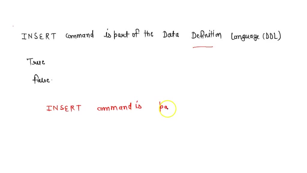 Solved The Rows In Ms Access Database Tables Are Called Records Select One True False