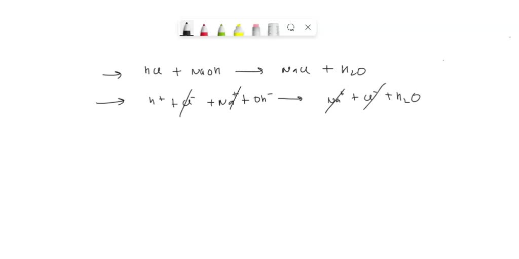 SOLVED: Lab Report #10: Hydrochloric acid + sodium hydroxide Lab Report #10-2: Find the balanced ...