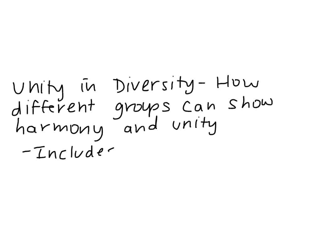 SOLVED: a poem on unity in diversity in English for class 4