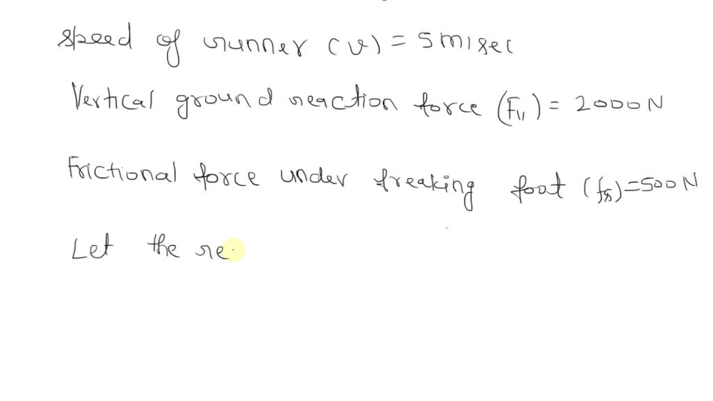 SOLVED: A 60 kg runner is running forward at 5 m/s when his foot ...