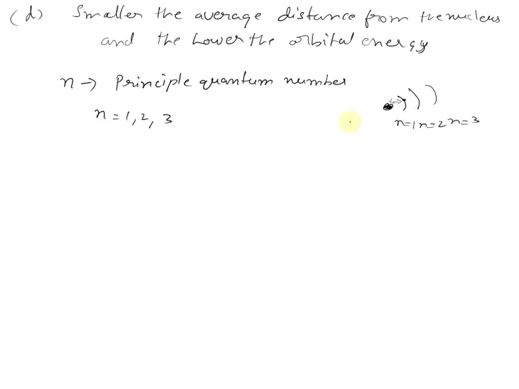 SOLVED: The size of the orbital is determined by the Blank quantum number. As this value Blank ...