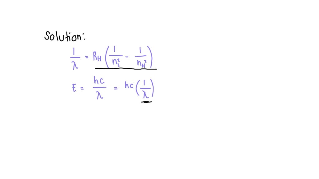 SOLVED: 7 18) Using AE obtained in #19 above, calculate the value of RH ...
