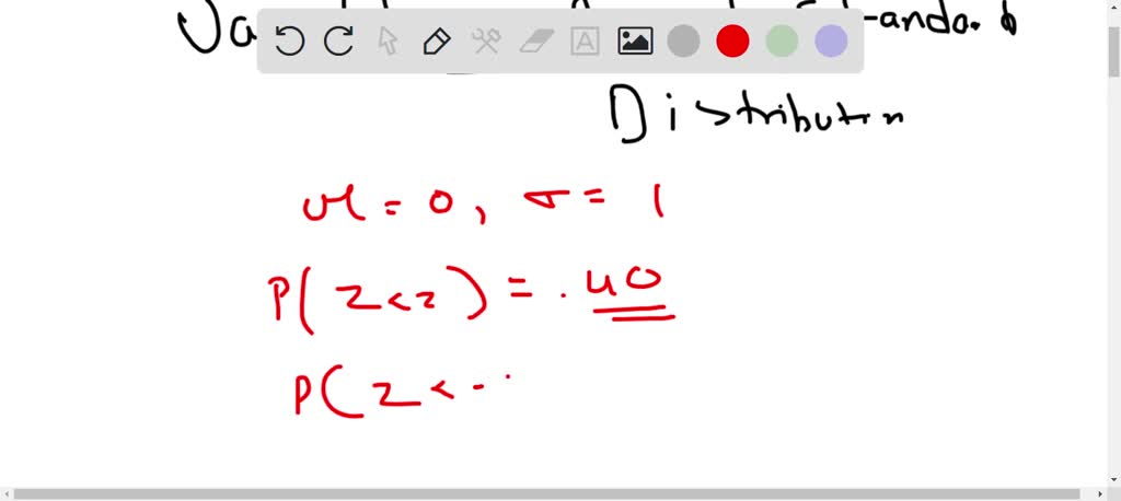 VIDEO solution: Suppose the variable x is represented by a standard ...