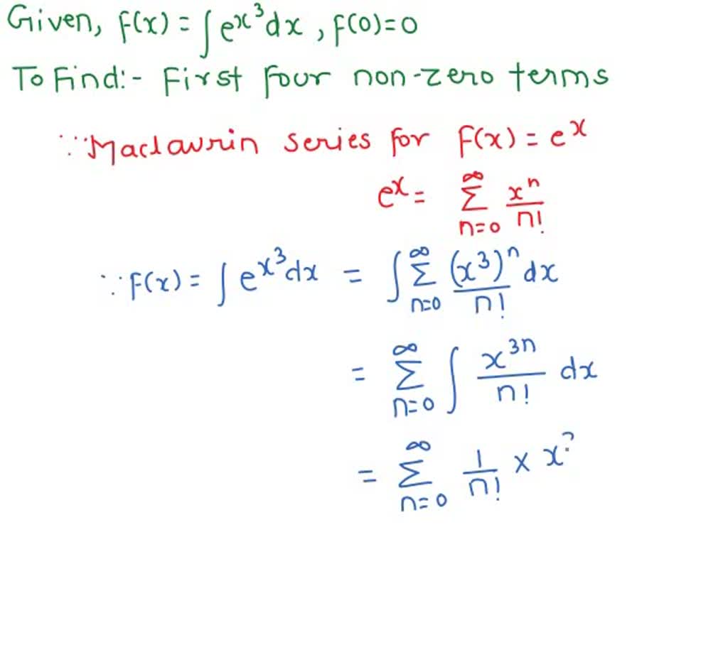 SOLVED: 2 Find the Taylor series about the point a#N#1 for the function f given by#N#f (x) = 23# ...