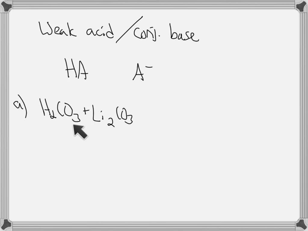 SOLVED: Which of the following mixtures is a buffer? HCO3 and NaHCO3 ...