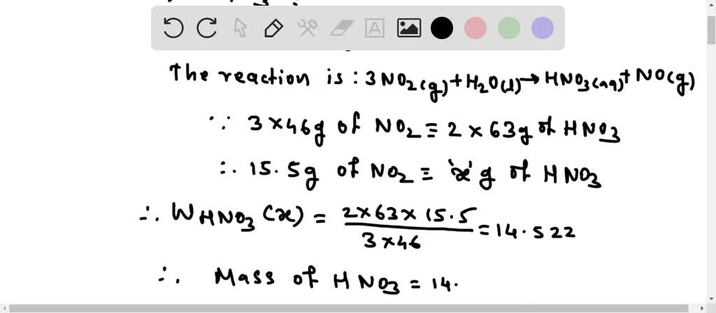 SOLVED: Pb(s) + 4 HNO3(aq) → Pb(NO3)2(aq) + 2 NO2(g) +2 H2O(l) Calculate the moles of each ...