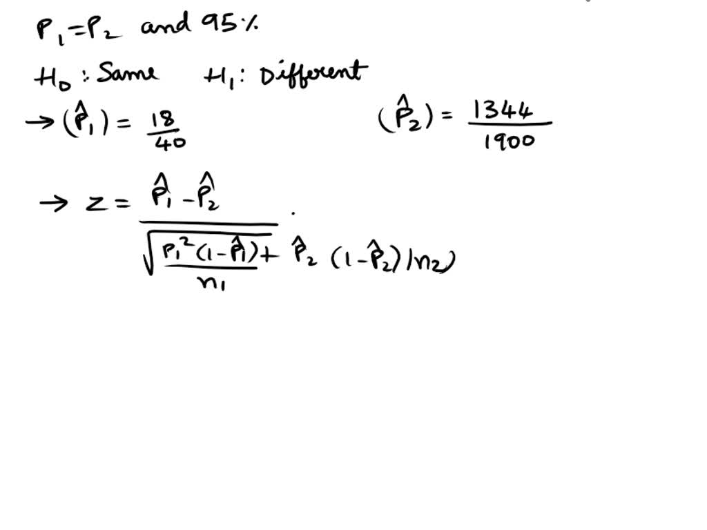 SOLVED: Texts: Two different simple random samples are drawn from two ...