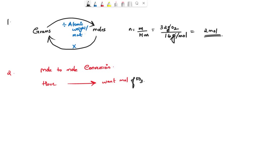SOLVED: How do you convert between grams and moles of a specific ...