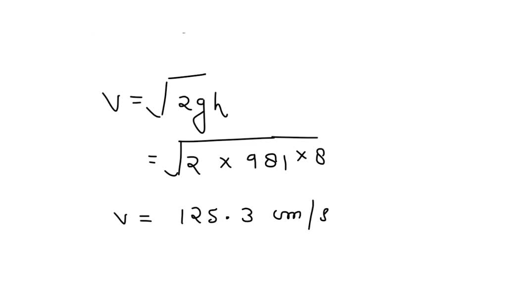 SOLVED: The flow rate of liquid metal into the downsprue of a mold is 500 cm^3/sec. The cross ...