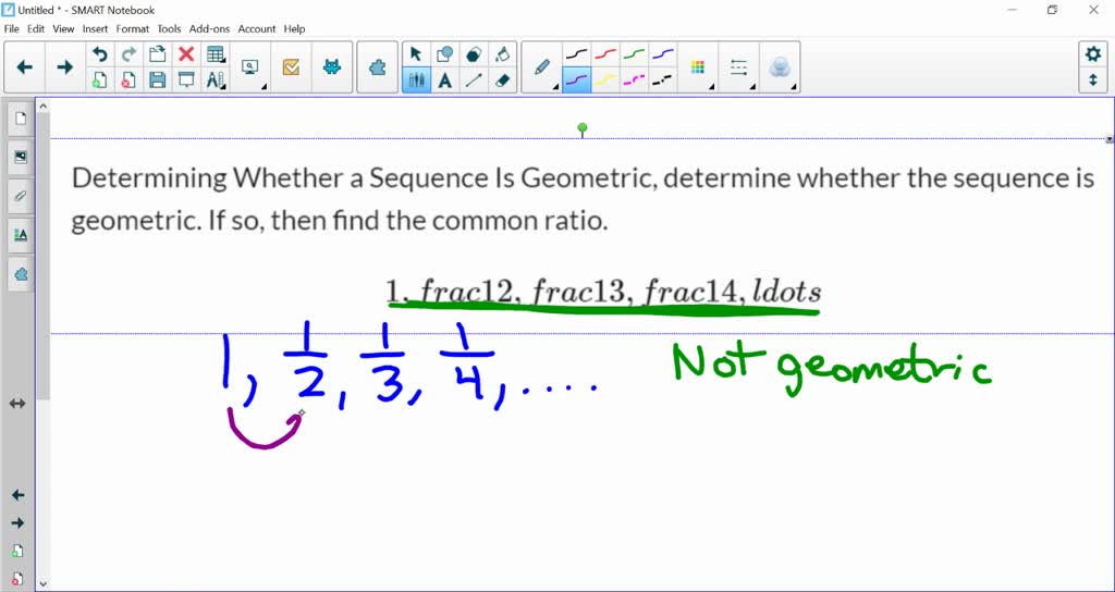 SOLVED: Determining Whether a Sequence Is Geometric, determine whether ... SOLVED: Determining Whether a Sequence Is Geometric, determine whether ...