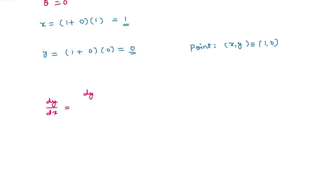 SOLVED: The curve with parametric equations given below is called limacon and is shown in the ...