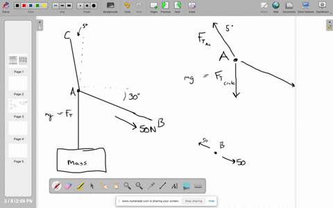 draw the free body diagram first the construction worker exerts 50 n ...