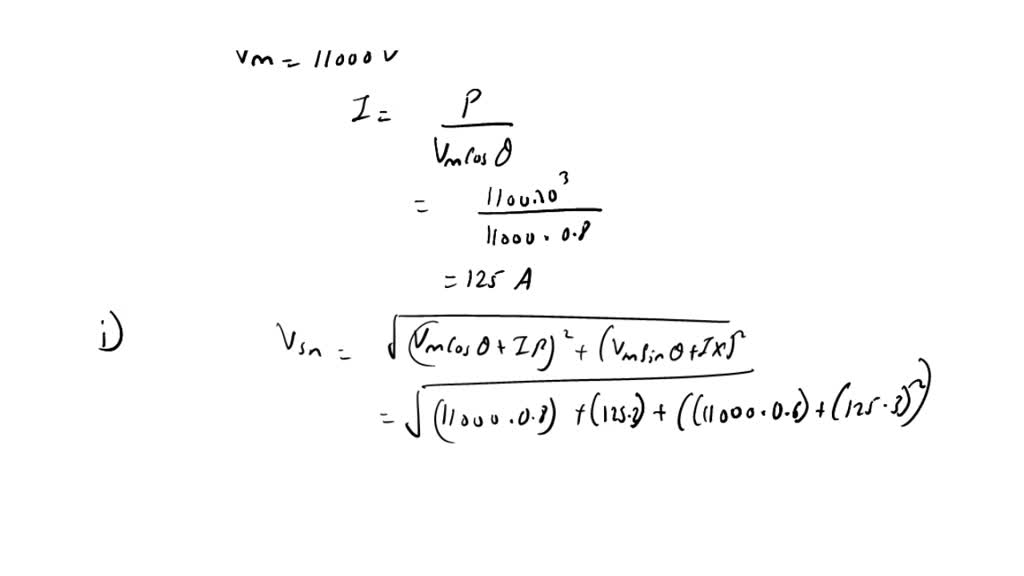 SOLVED: A single-phase line is transmitting 1,100 kW power to a factory ...