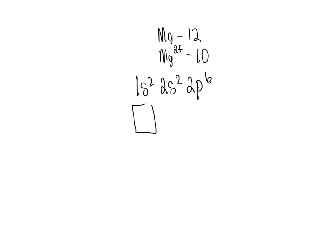 SOLVED: Draw a box configuration of electron of magnesium that has lost ...