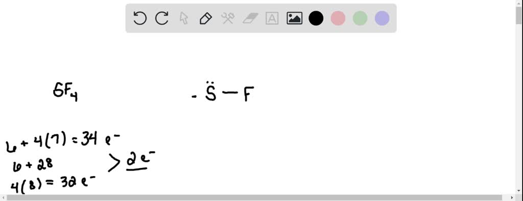 SOLVED: The electron domain and molecular geometry of SF4 " are ...