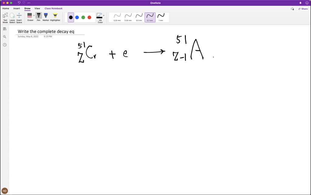 SOLVED: In the following eight problems, write the complete decay ...