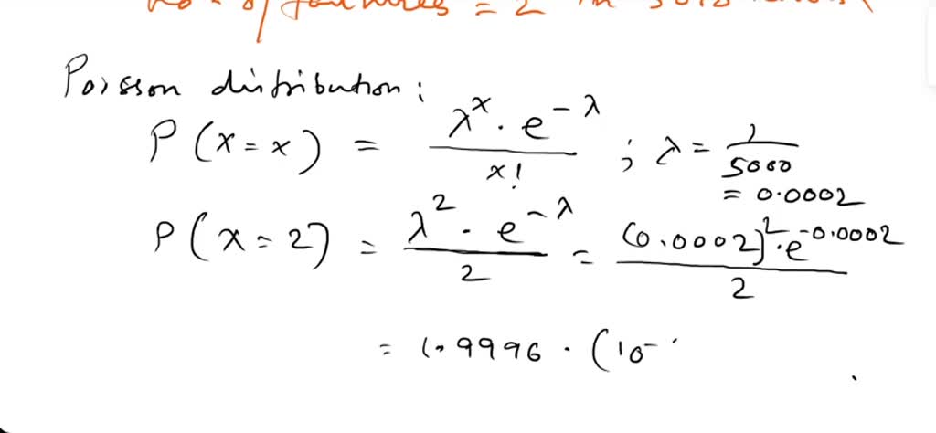 SOLVED: A particular type of water pump fails on average once in every ...
